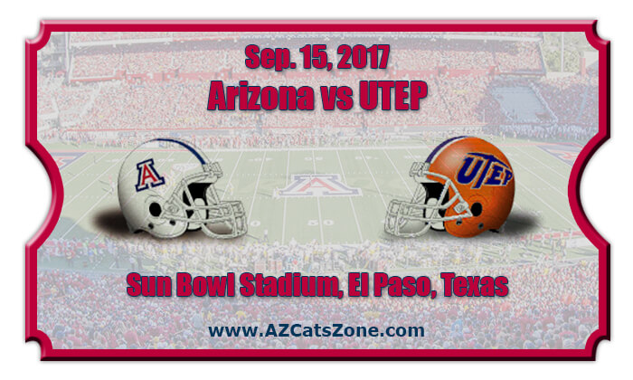 Arizona Wildcats Vs Utep Miners Football Tickets Az Cats Zone